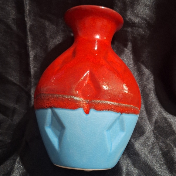 Accents | Vintage Lava Glaze Vasemidcentury Potterydiamond ...